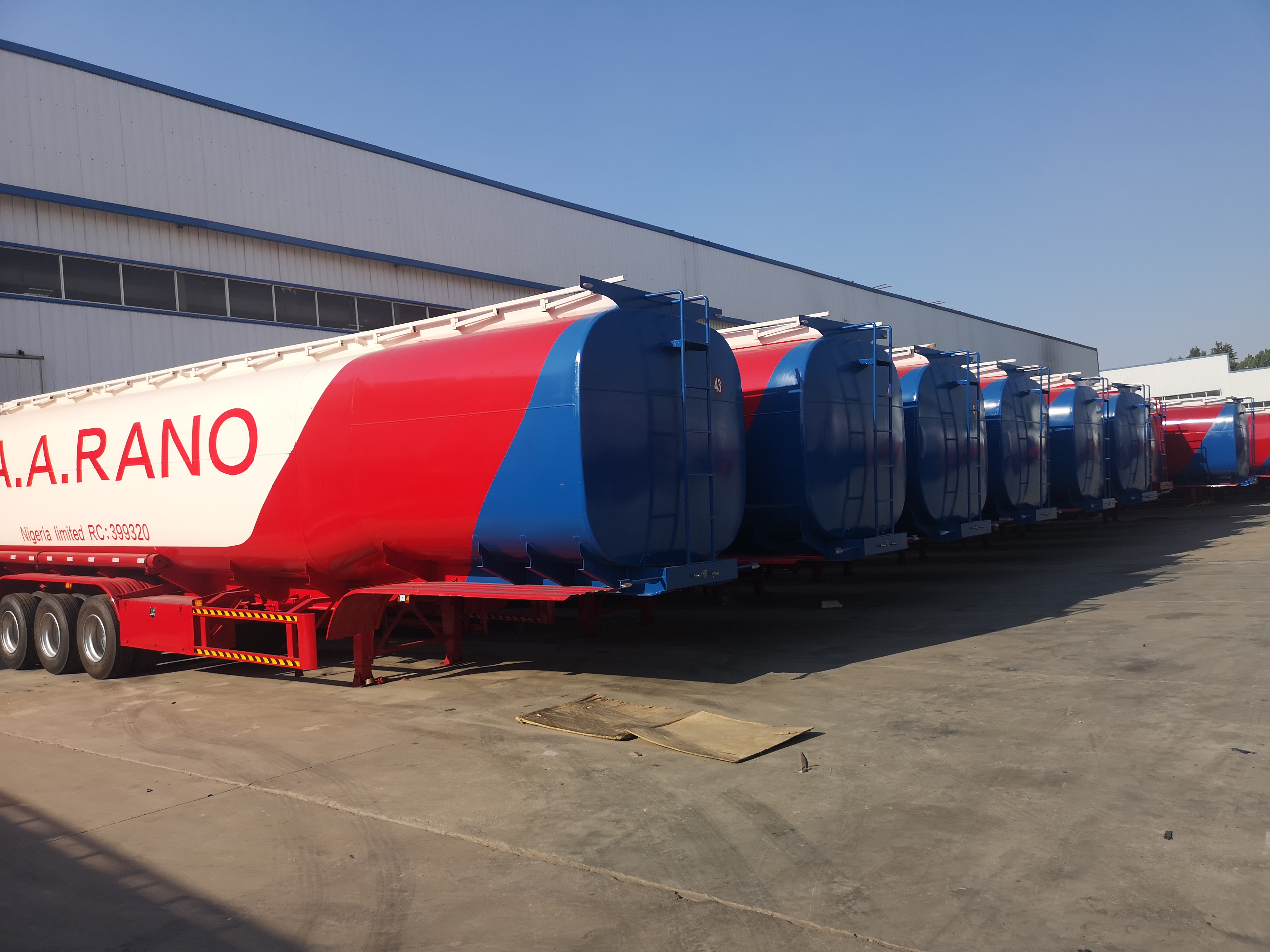 Yellow Custom Transport Oil Tank Trailer from China manufacturer ...