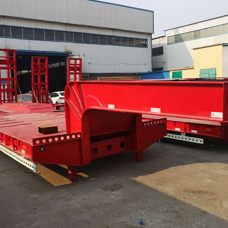Lowbed Lowboy Loader Drop Deck Heavy Duty Dolly Semi Trailer from China ...