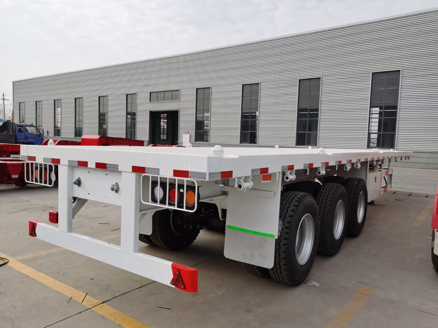 40ft Front Loading 12m Flatbed Semi Trailer from China manufacturer ...